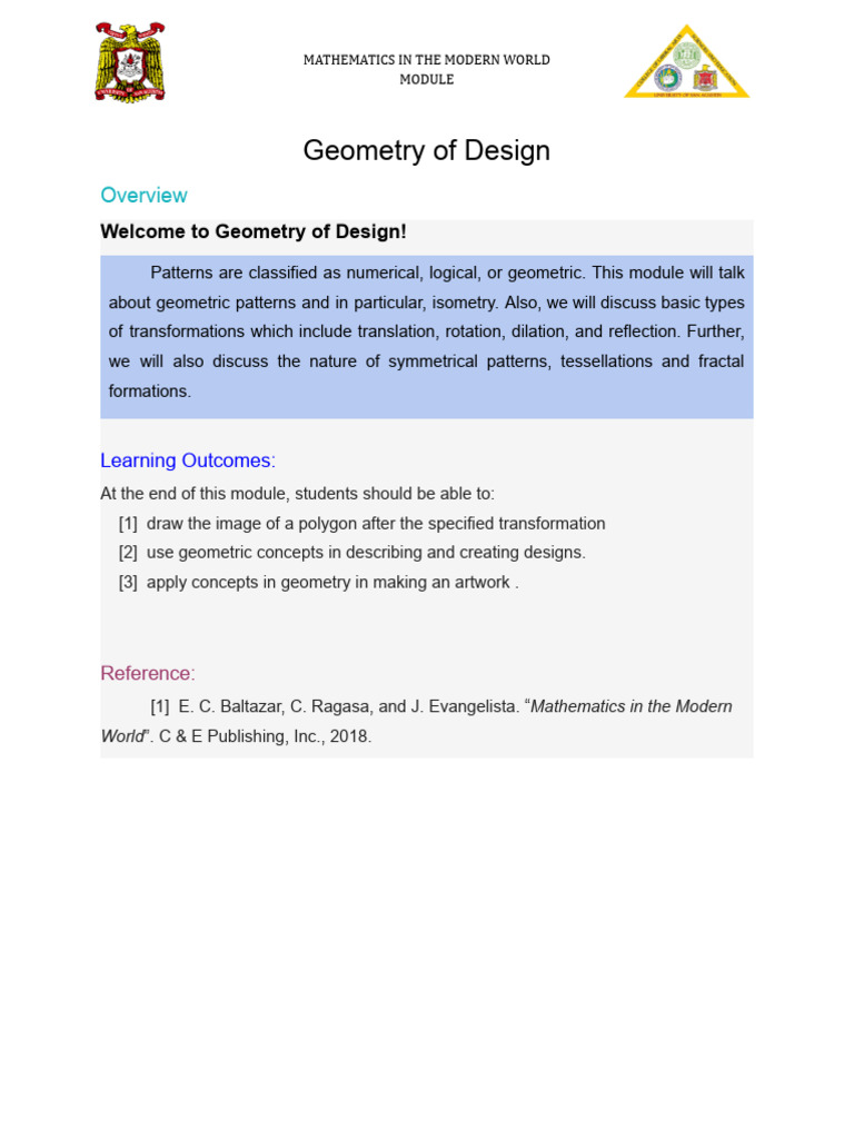 Module2 Geometry of Design | Download Free PDF | Symmetry | Fractal