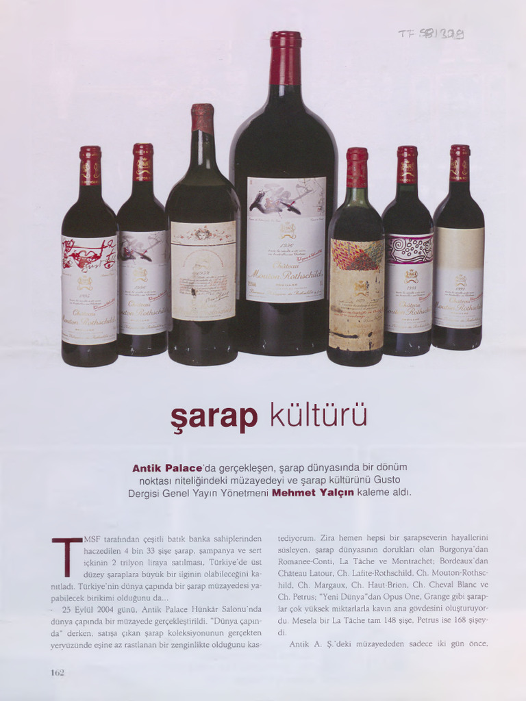 Uzan Şarapları Müzayedesi | PDF