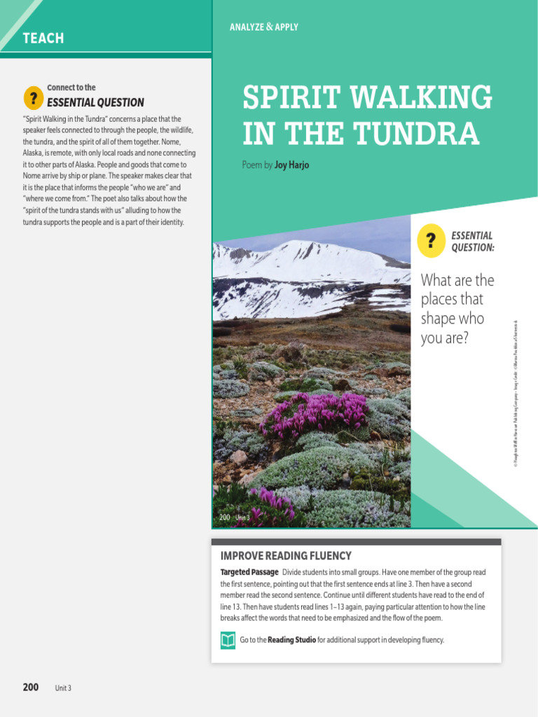 Spirit Walking in the Tundra Analysis | PDF | Poetry | Muscogee