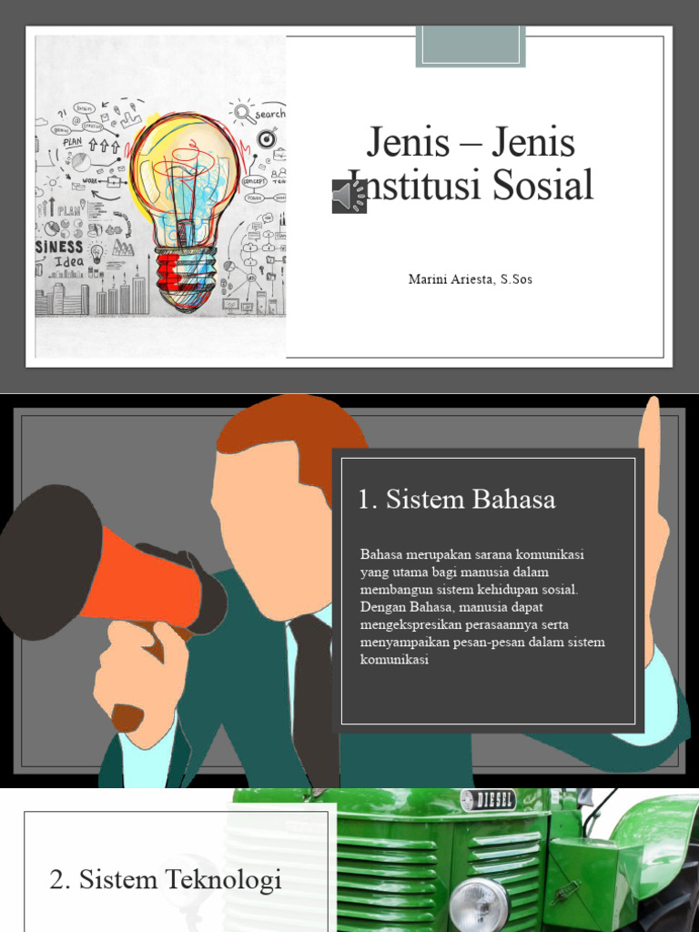 Macam-Macam Institusi Sosial | PDF