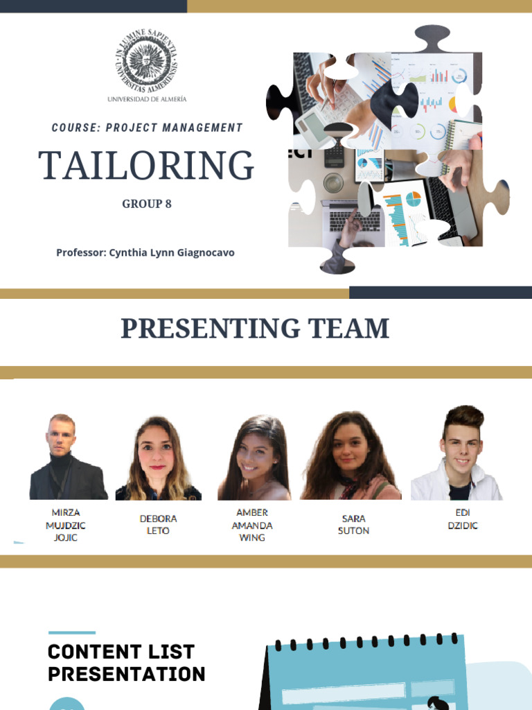 Tailoring Projects 2022 - GROUP 8 | PDF | Project Management | Product ...