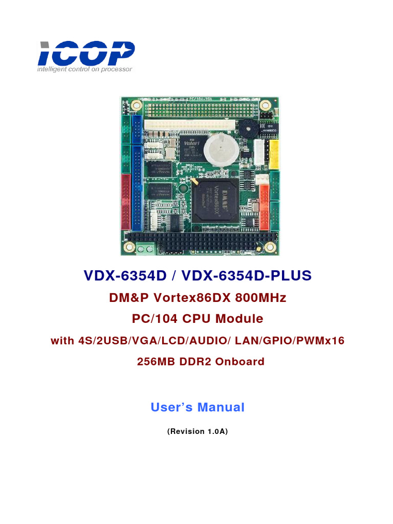VDX-6354D UM V1r0a | PDF | Computer Architecture | Computer Hardware