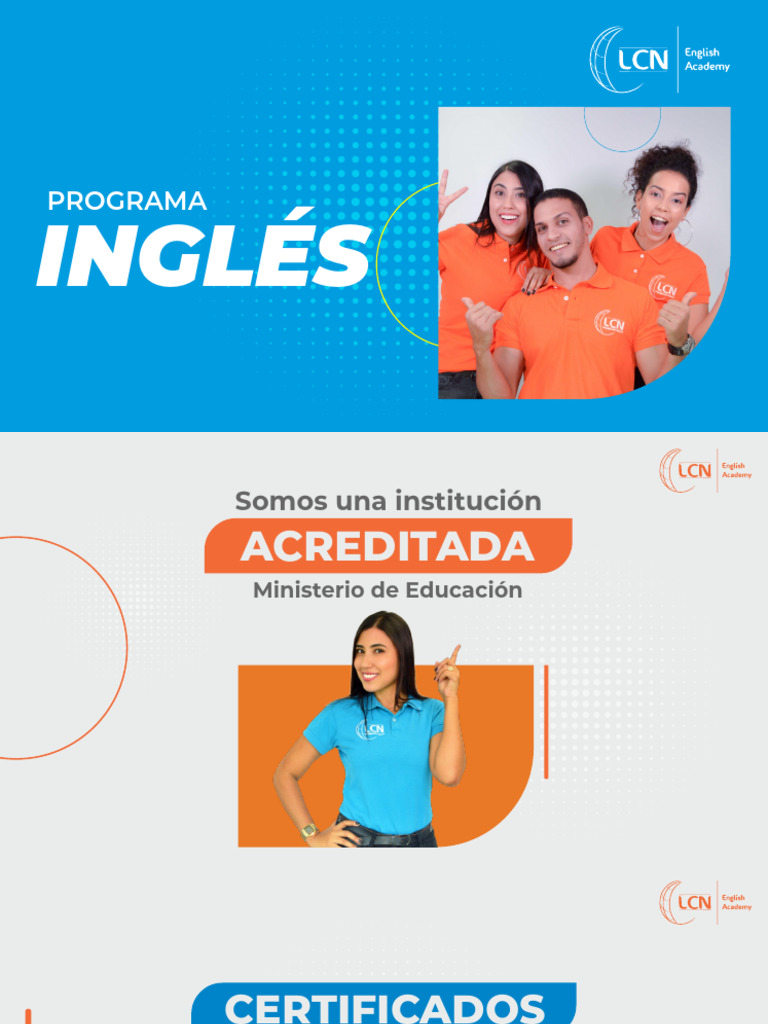 Presentacion Comercial LCN Idiomas - Inglés - 30 - 09 - 2022 | PDF | Ciencia cognitiva ...