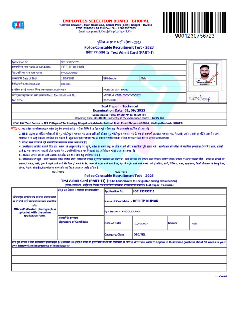 Employees Selection Board | PDF