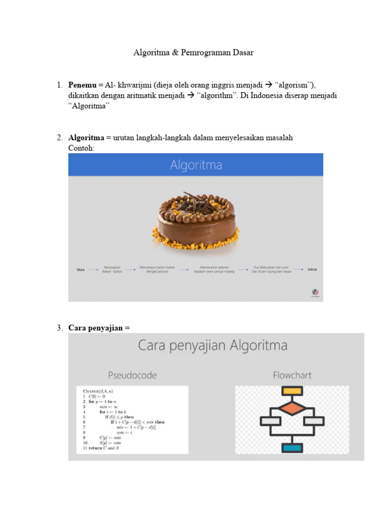 Algoritma & Pemrograman Dasar | PDF