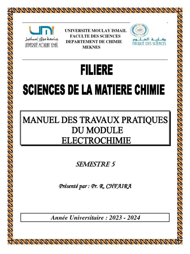 TP Electro | PDF | Réaction d'oxydoréduction | Pile rechargeable