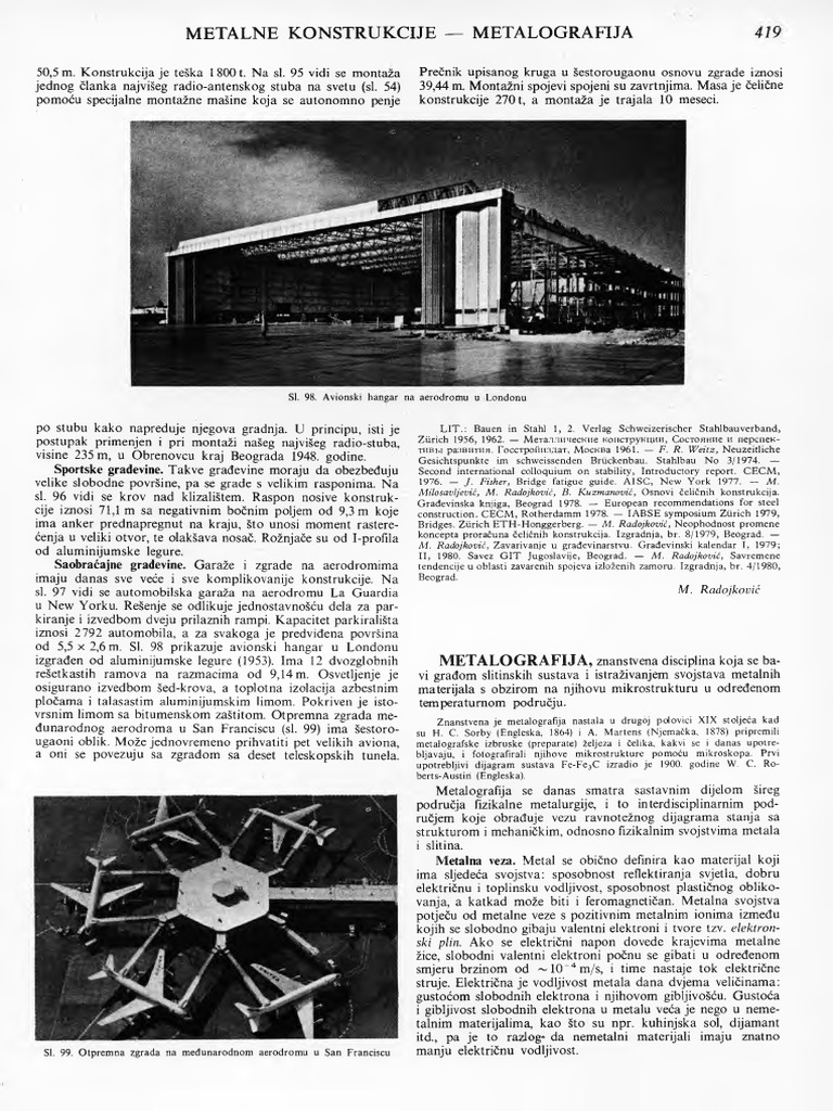 Metalografija Metalne Konstrukcije Metalografija | PDF