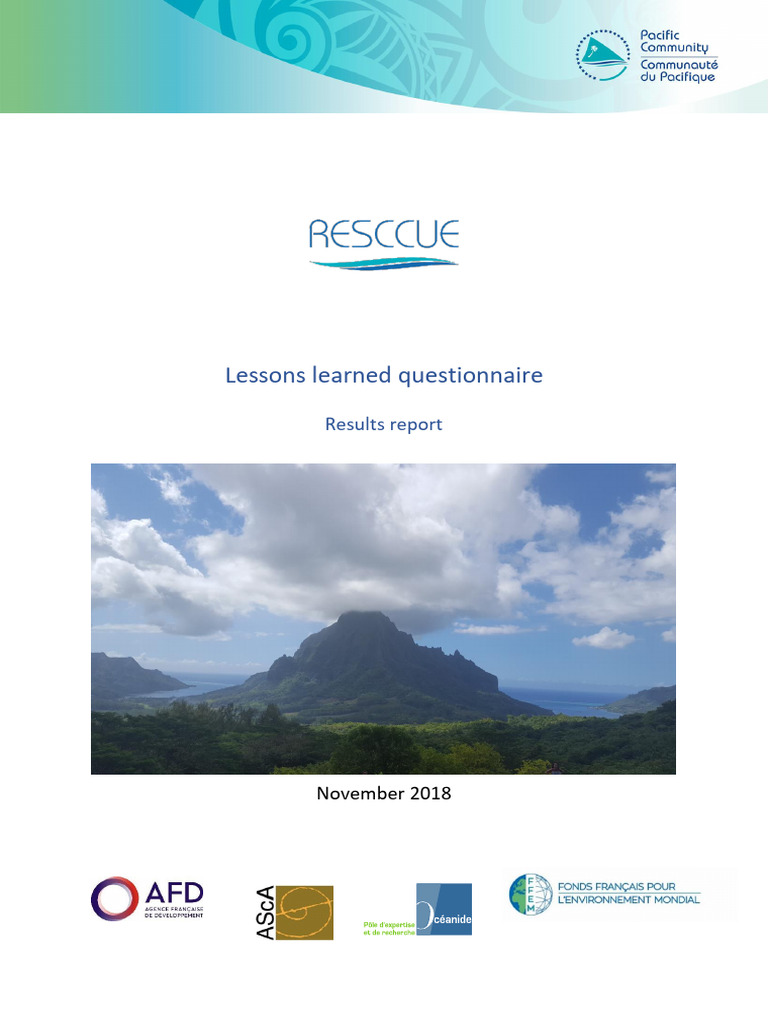 Lessons Learned Survey Analysis | PDF | Climate Resilience | Sustainability
