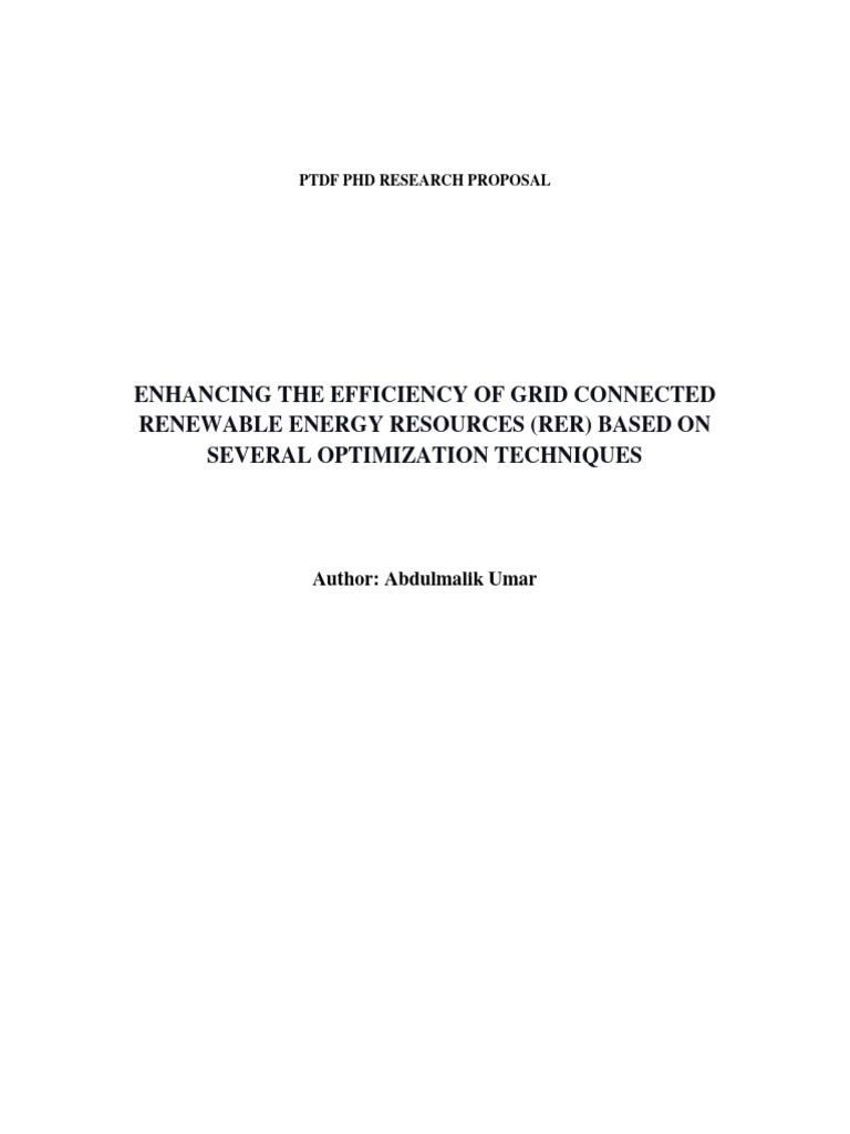 Research Proposal | Download Free PDF | Renewable Energy | Wind Power