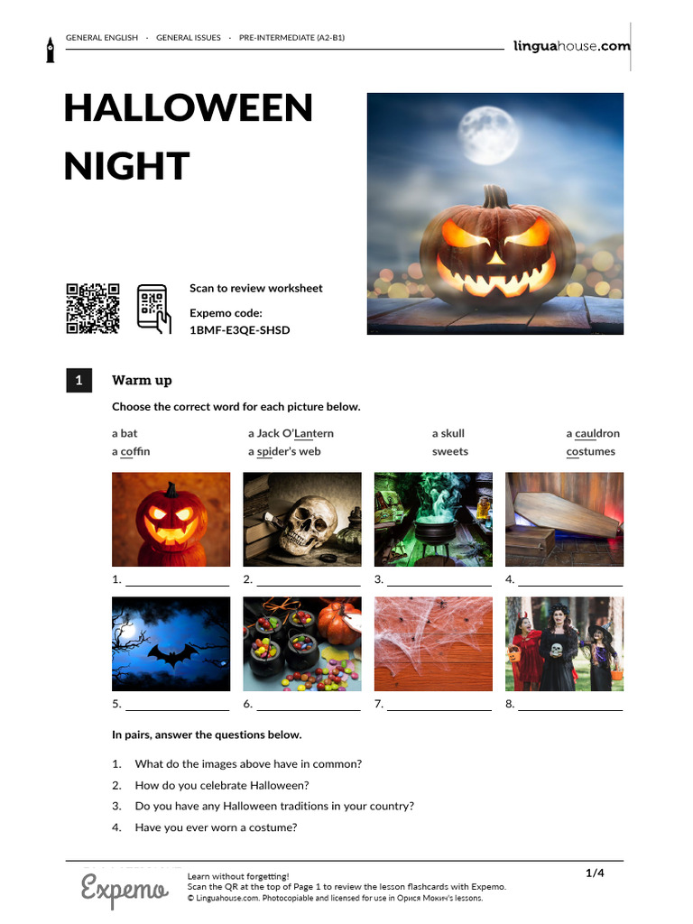 Halloween Night British English Student | PDF | Halloween