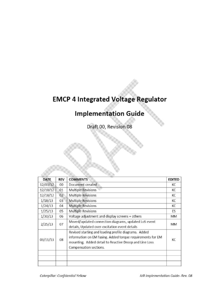 Em10 Em15 Regulador Cat | PDF