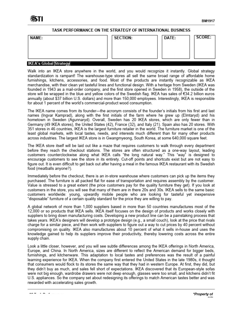 08 Task Performance 1 | PDF | Economies | Marketing
