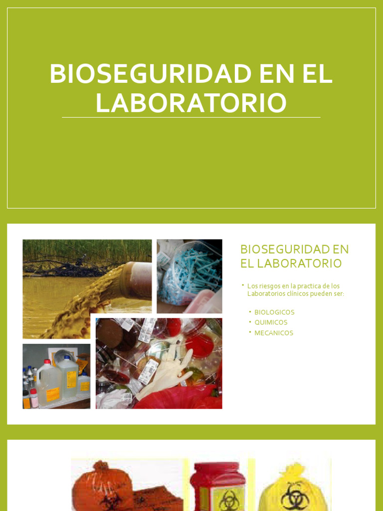 Bioseguridad en El Laboratorio | PDF | Laboratorios | Microscopio