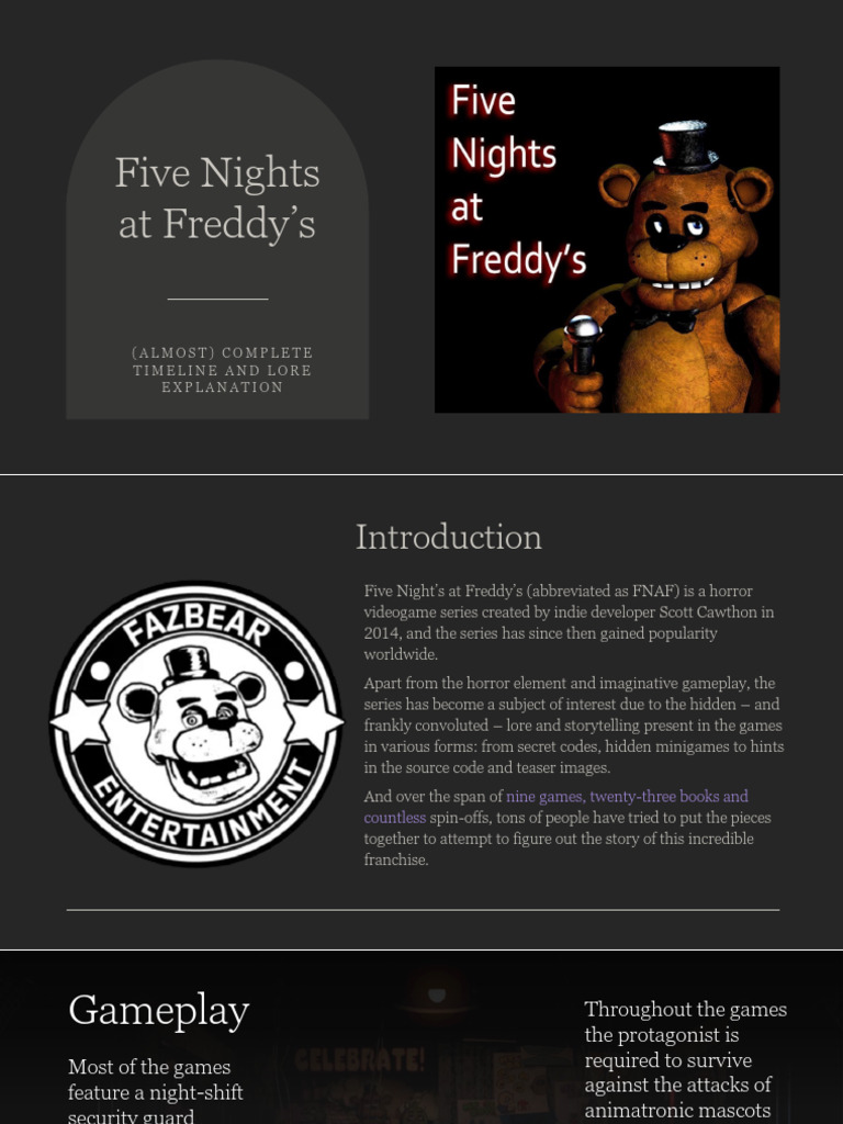 FNAF Timeline | PDF
