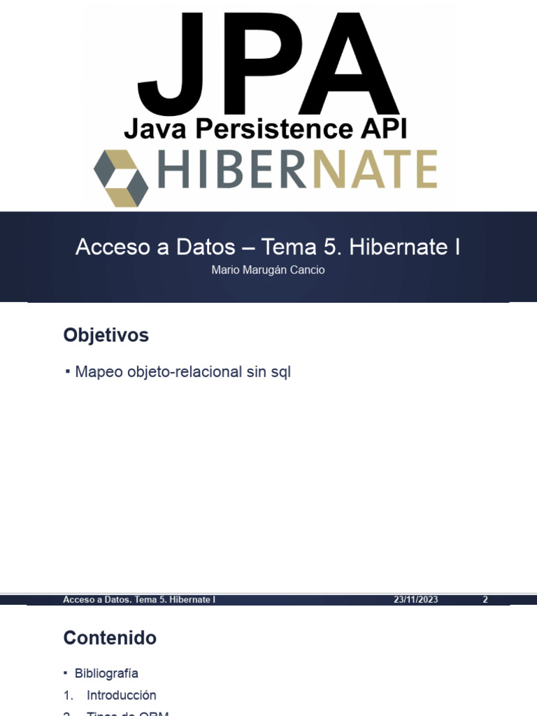 Tema 5. Hibernate | PDF | Bases de datos | Software Unix