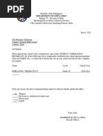 Request Letter For SF10 23 24 | PDF | Government | Philippines