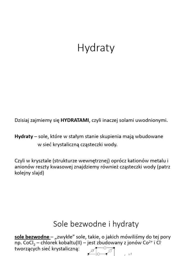Hydraty | PDF