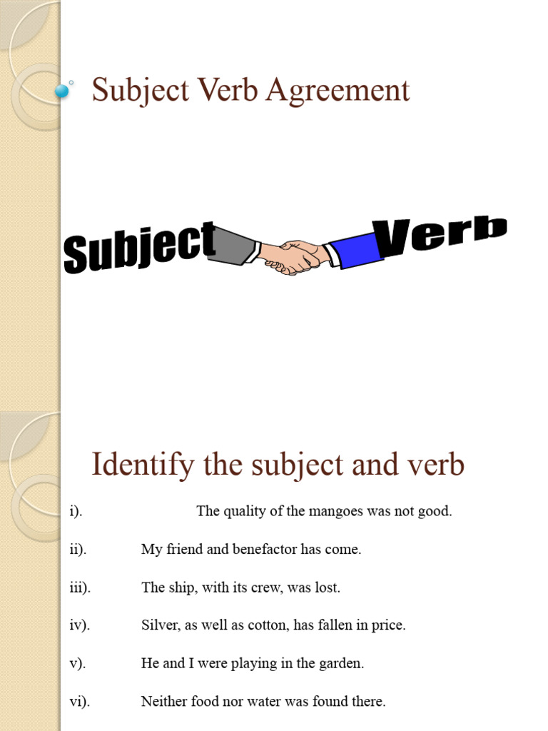 Subject Verb Agreement | PDF | Grammatical Number | Plural