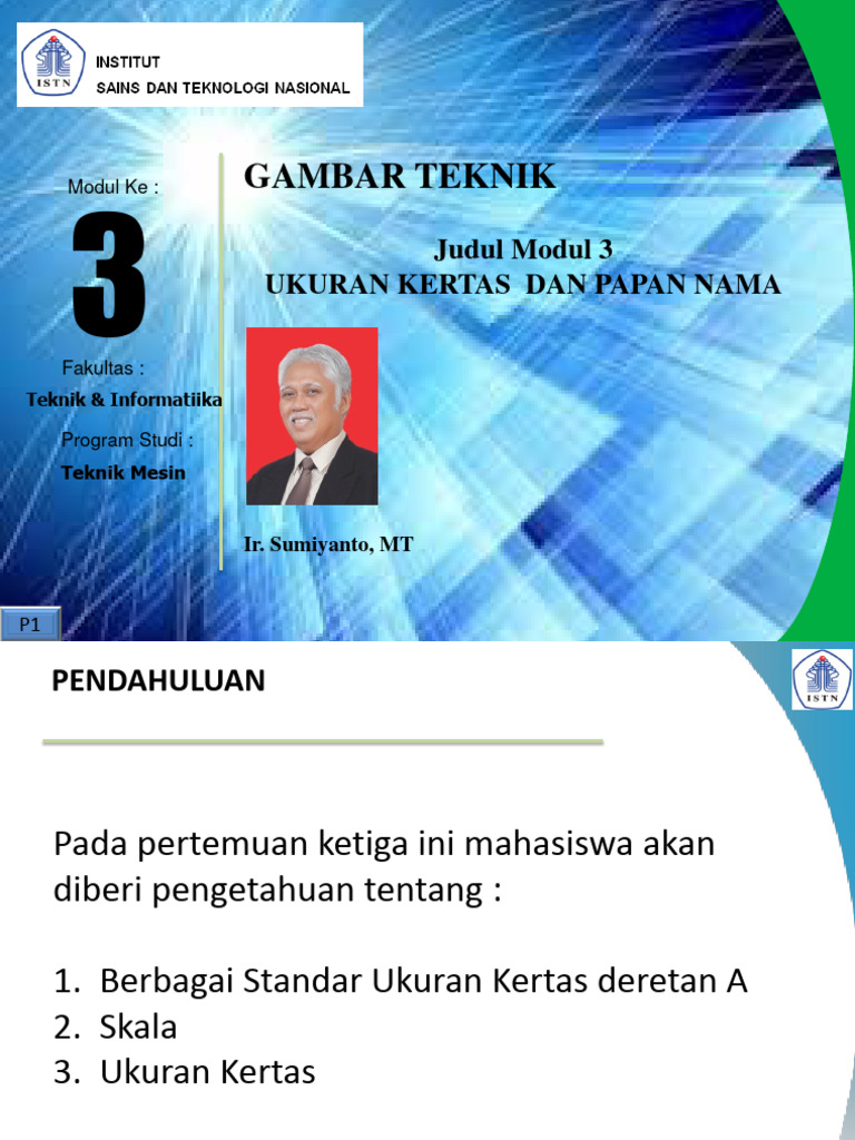 Ukuran Kertas dan Papan Nama Teknik | PDF | Teknologi & Rekayasa
