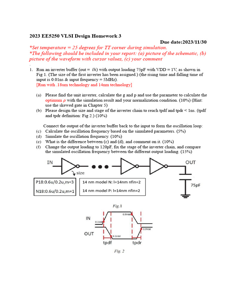 2023 Vlsi HW3 | PDF | Power Inverter | Electromagnetism