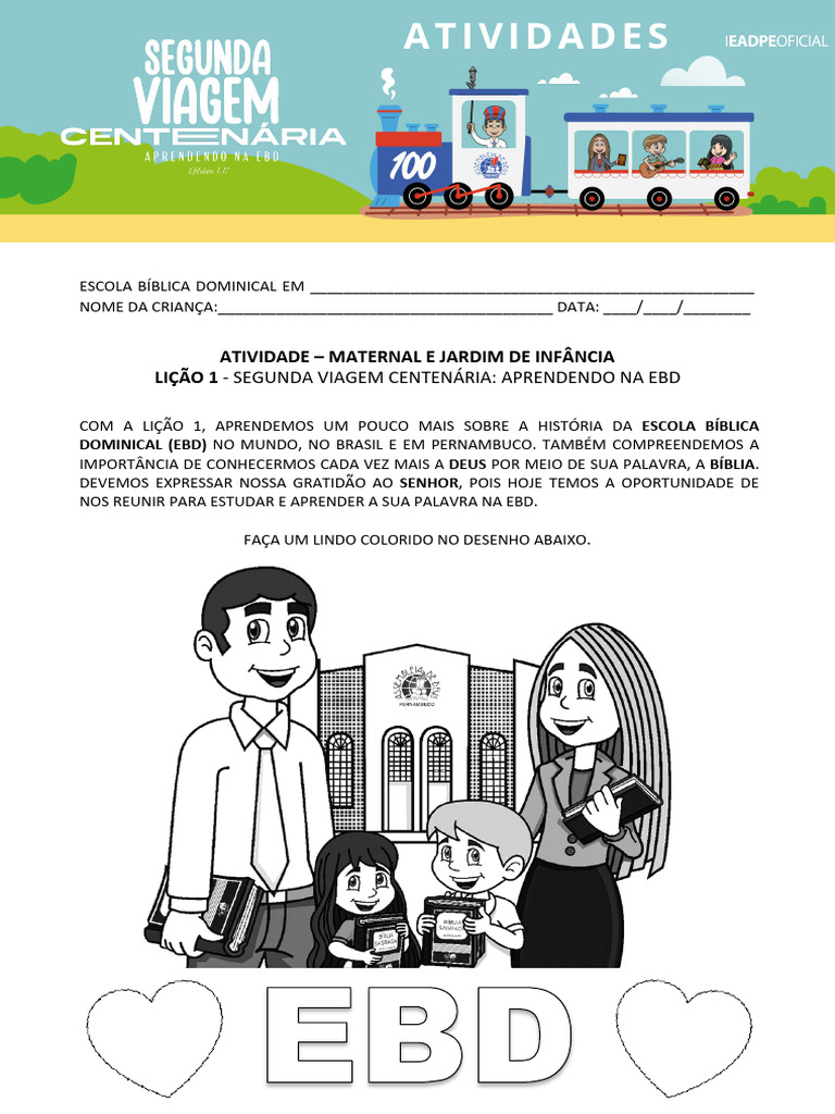 Atividades Ebf | PDF | Bíblia | Jesus