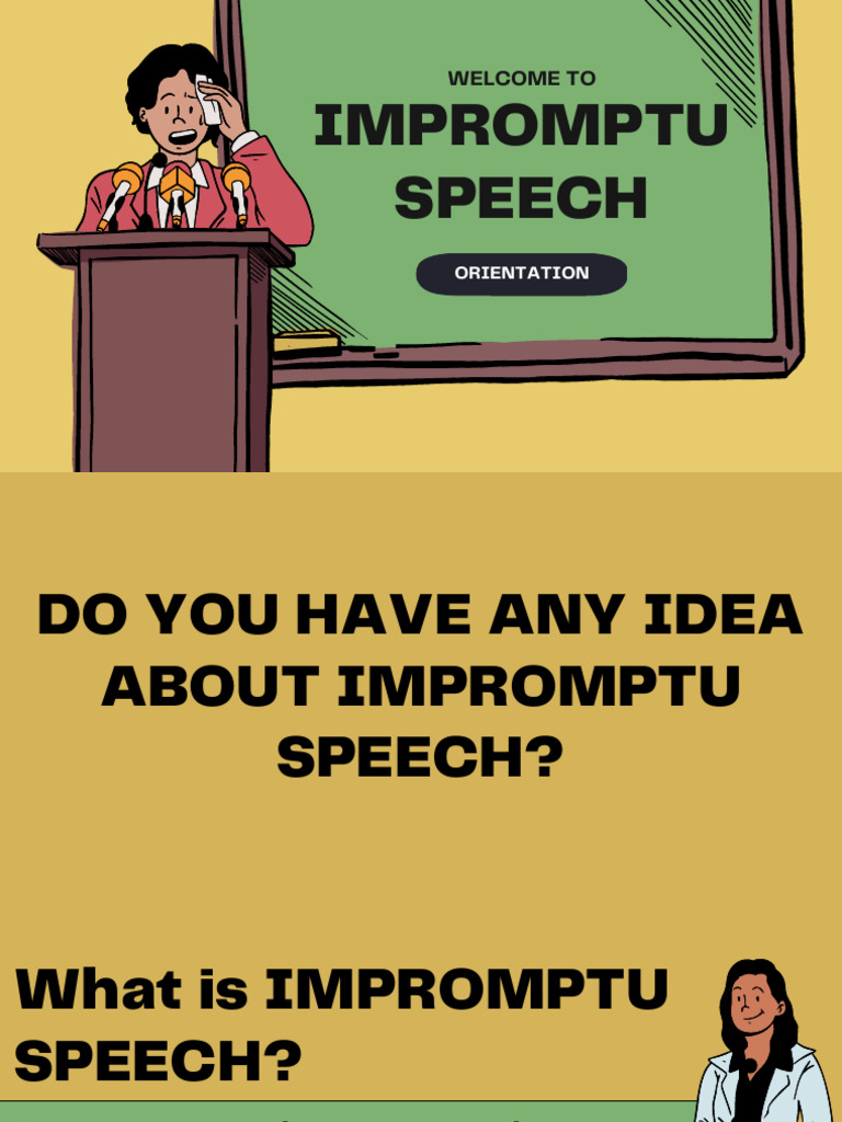 Impromptu Speech | PDF | Cognition