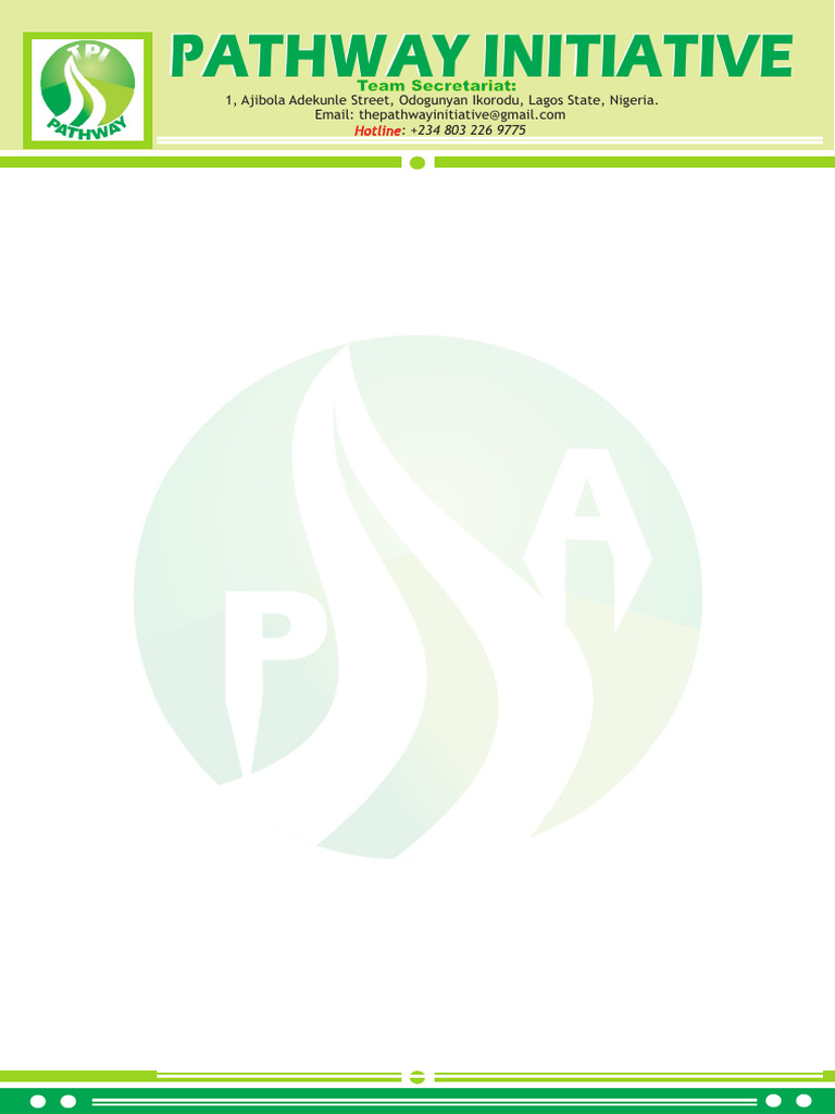 Pathway Initiative Contact Information | PDF