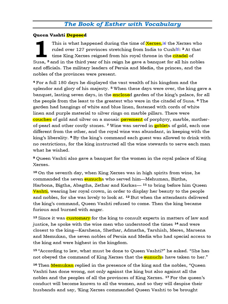 17 Esther | PDF | Esther | Old Testament Books