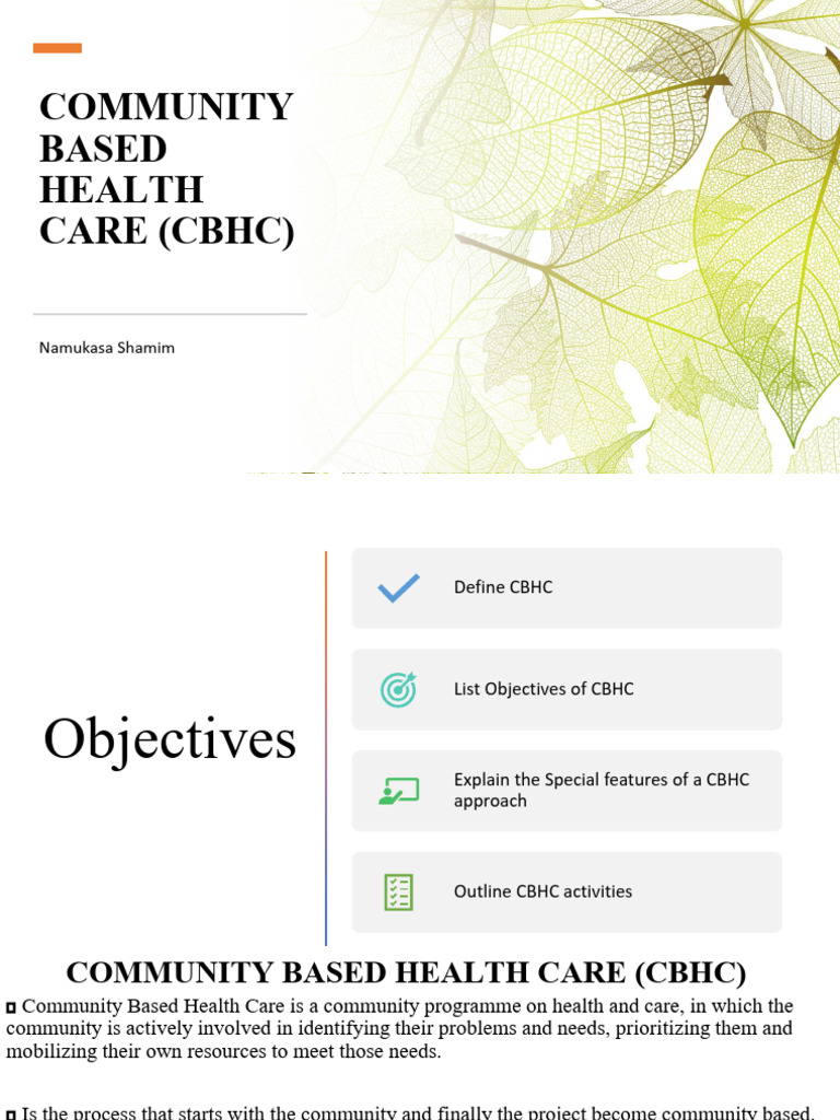 Community Based Health Care | PDF | Health Care | Preventive Healthcare