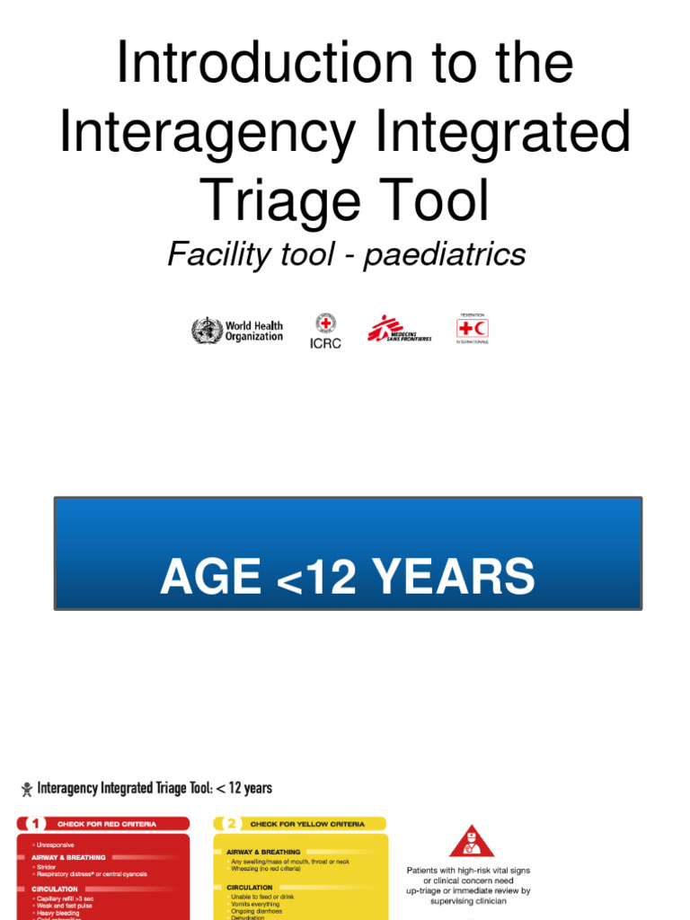 Paediatric Triage Tool | Download Free PDF | International Federation ...