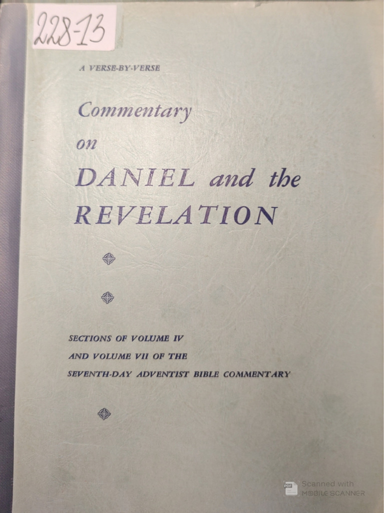SDA Bible Commentary On Daniel and The R | PDF