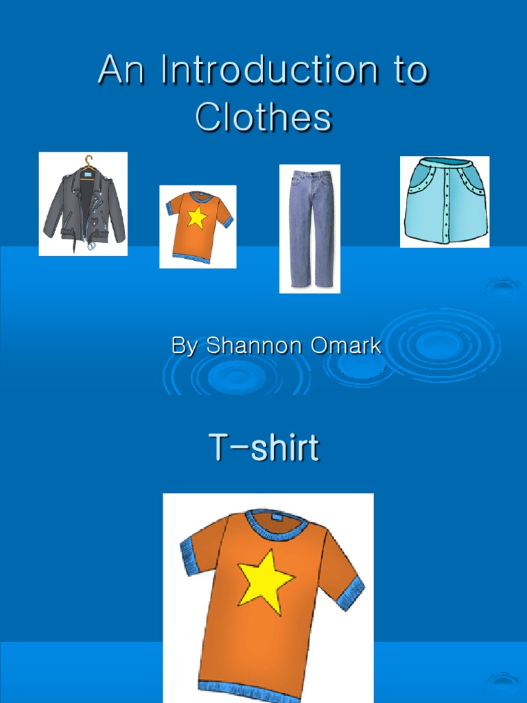 An Introduction To Clothes: by Shannon Omark | PDF