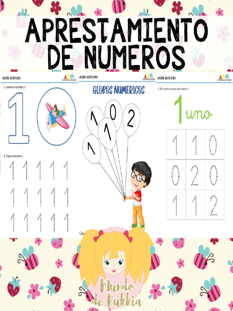 Hojas de Trabajo para Aprender Los Números Recopilado Por Mundo de ...