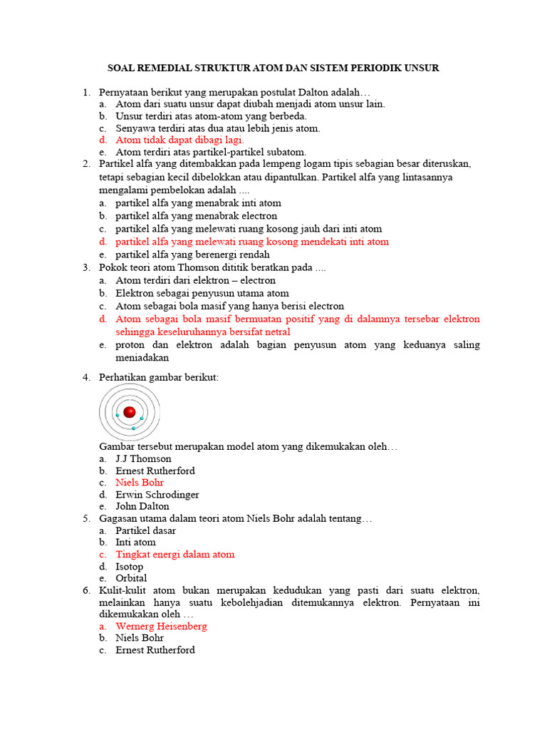 Soal Remedial UH2 | PDF | Metode & Bahan Ajar | Sains & Matematika