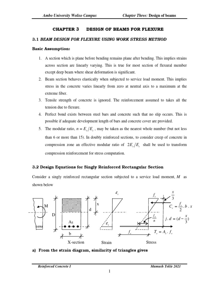 Unit Three Rc1 | PDF | Bending | Beam (Structure)