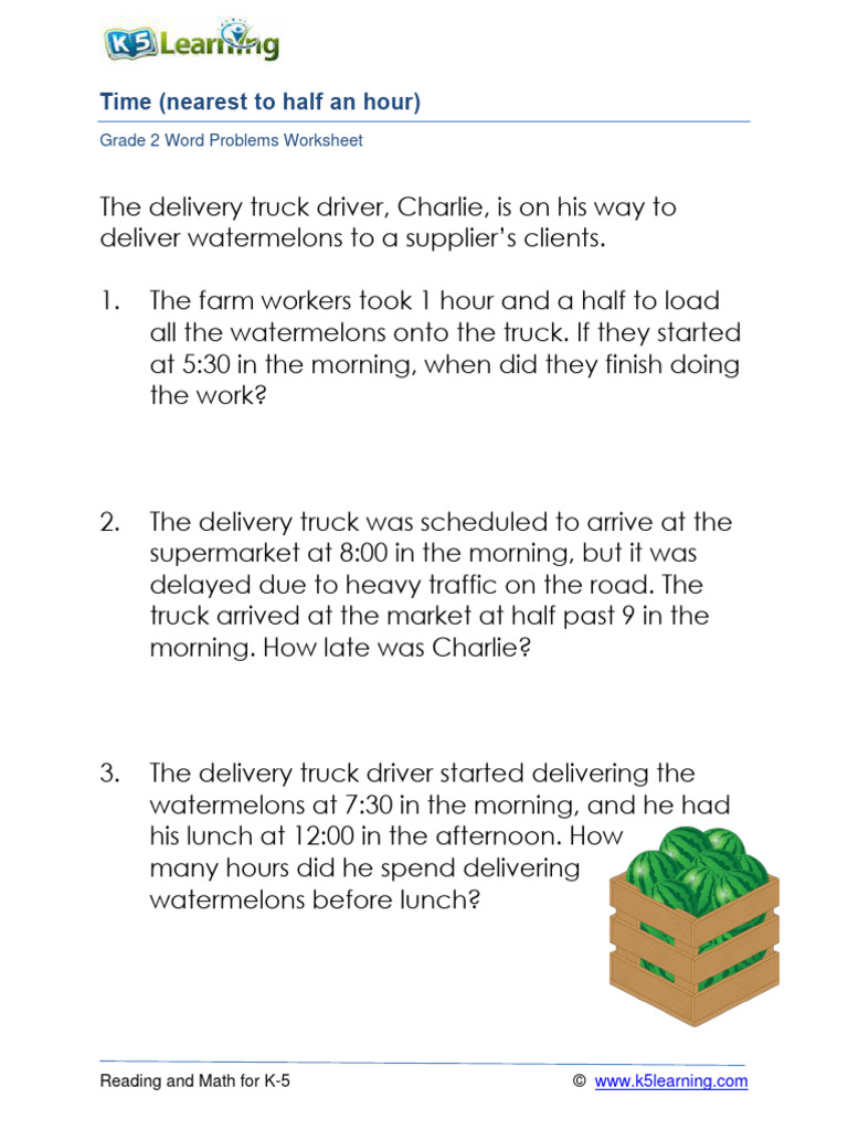 Grade 2 Timemulti Problems D | PDF | Travel