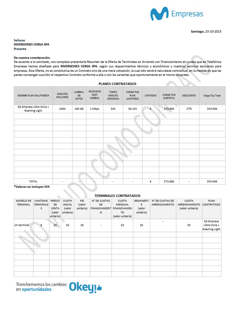 Cotizacion Cerga 8 | PDF | Facebook | Servidor Microsoft Exchange