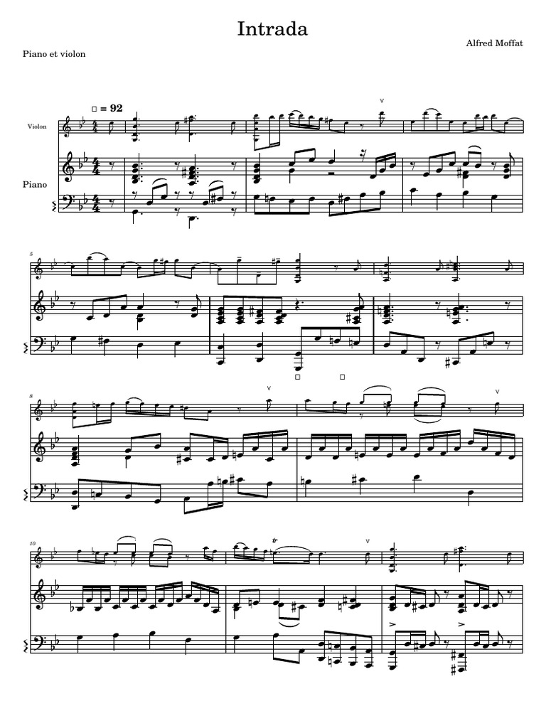 Intrada Alfred Moffat | PDF