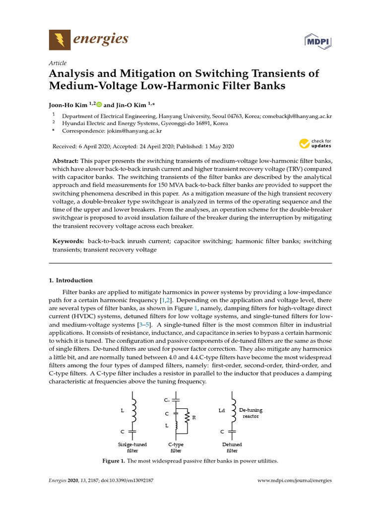 Analysis and Mitigation On Switching Transients of Medium-Voltage Low ...