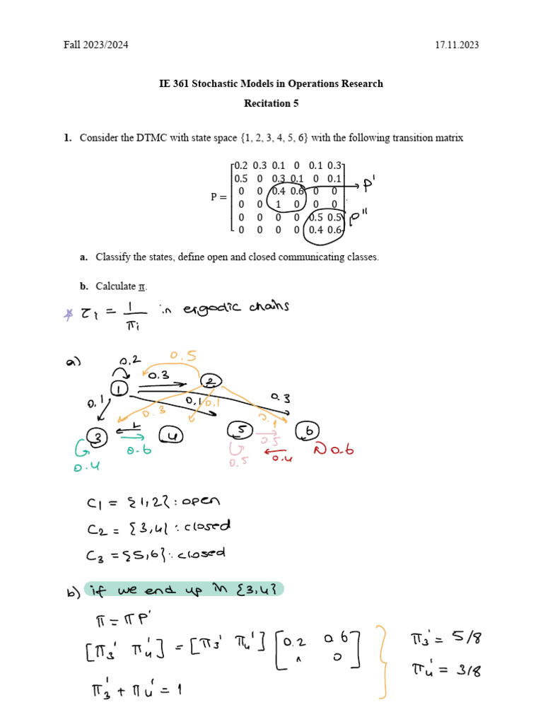 Recitation5 Fall2023 | PDF | Statistical Theory | Mathematical Concepts