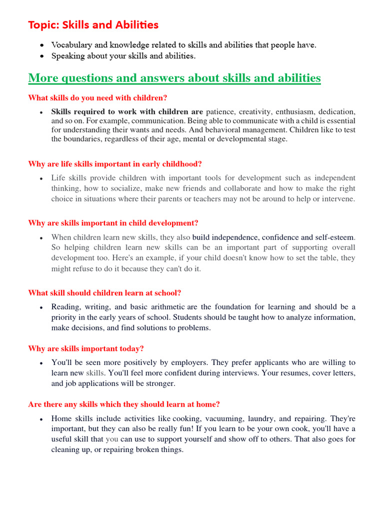 Unit 7 Jobs Work Study Students in | PDF | Skill | Decision Making