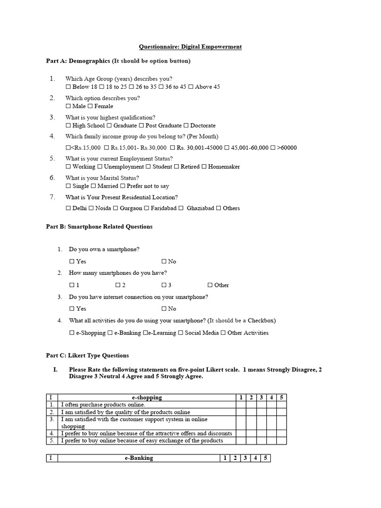 Digital Financial Inclusion Survey | PDF | Educational Technology ...