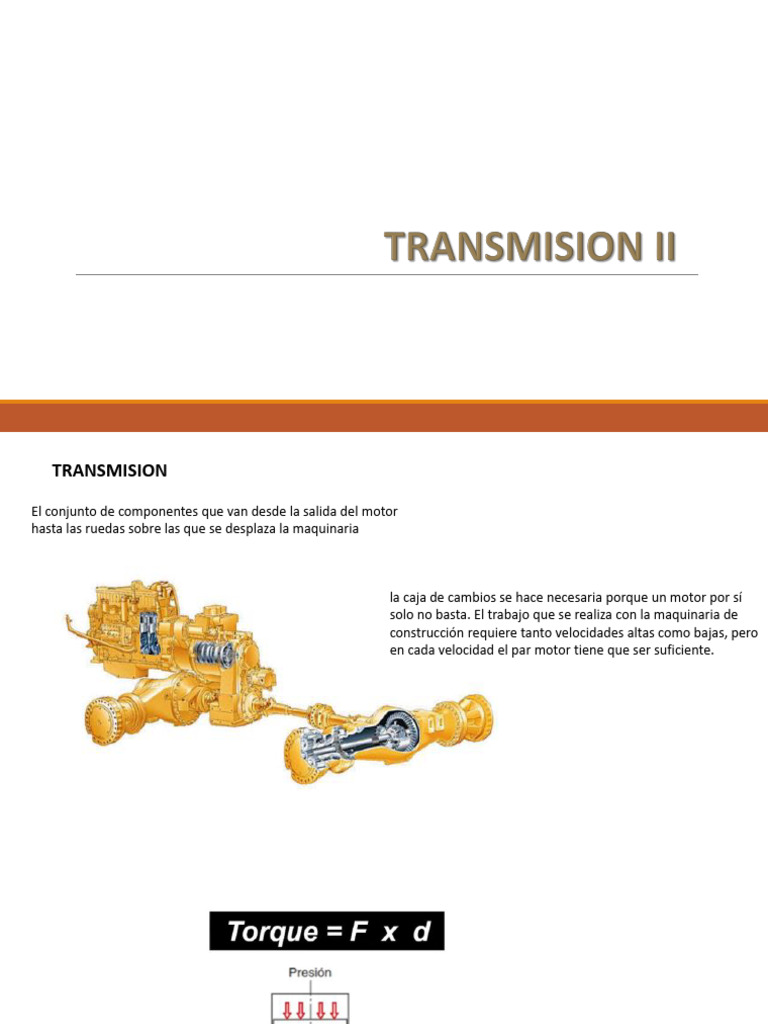 Transmision Pesada | PDF | Embrague | Engranaje