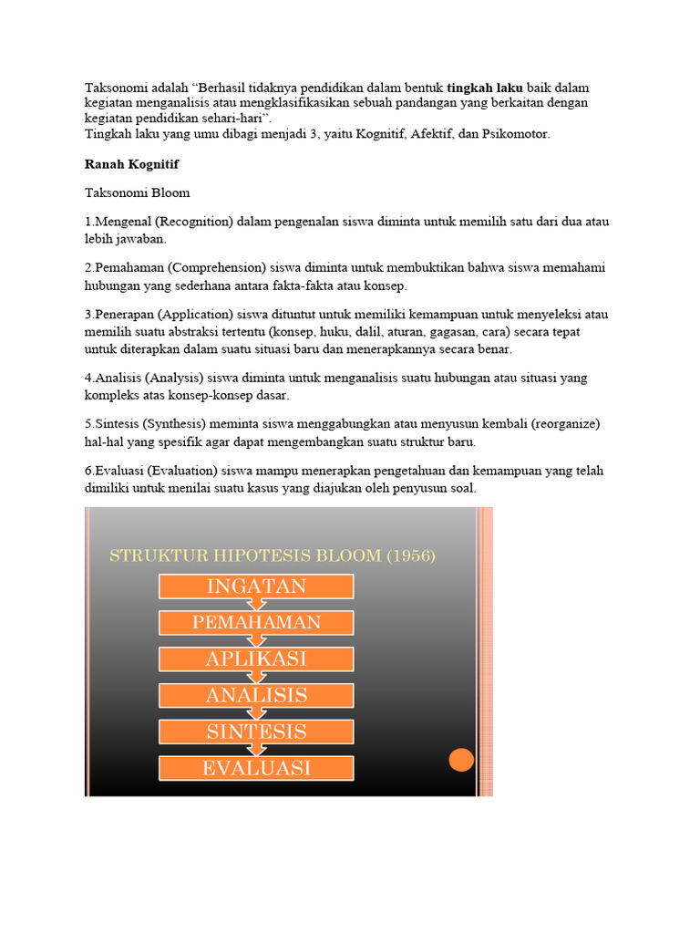 Taksonomi Adalah | PDF