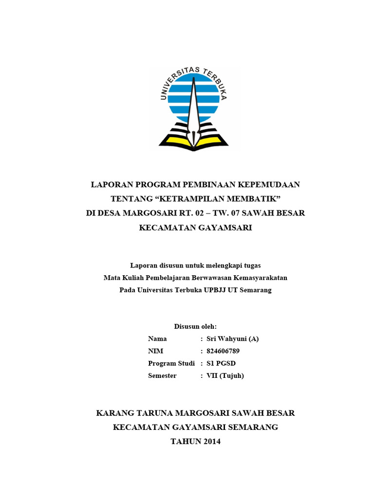 Laporan Program Pembinaan Kepemudaan | PDF