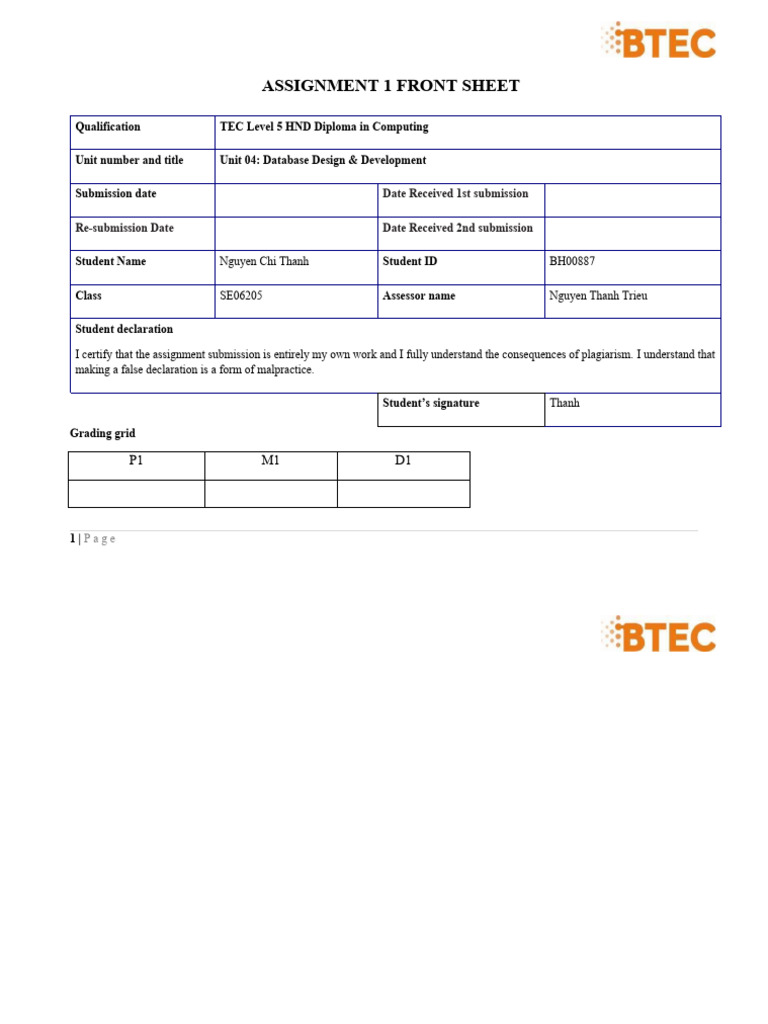 ASM1 1ST Database | PDF | User (Computing) | Databases