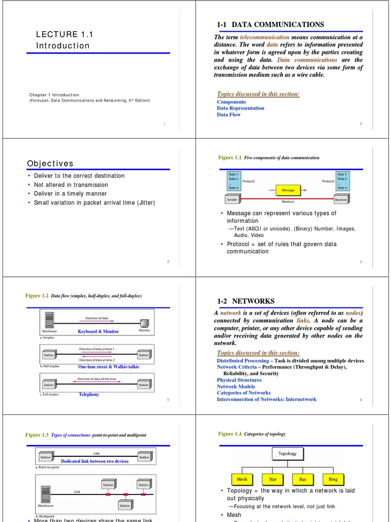 1 - 1 Data Communications | PDF | Network Topology | Telecommunication