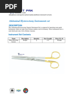 Cesarean Section Instrument List | PDF