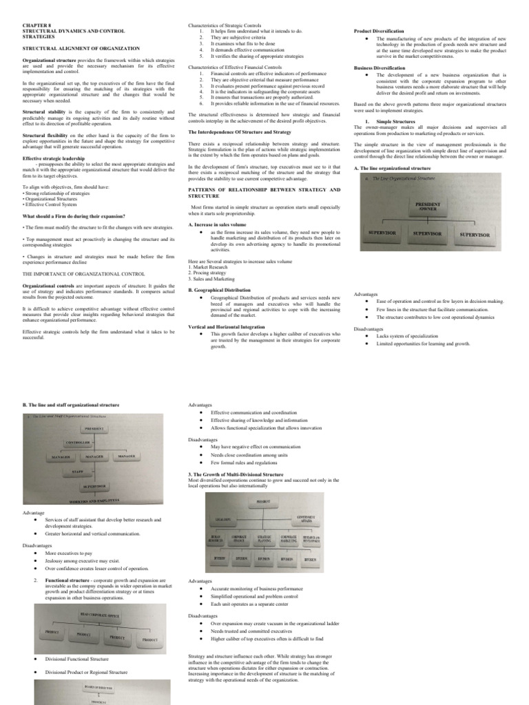 Chapter 8 Handouts | Download Free PDF | Internal Control | Organizational Structure