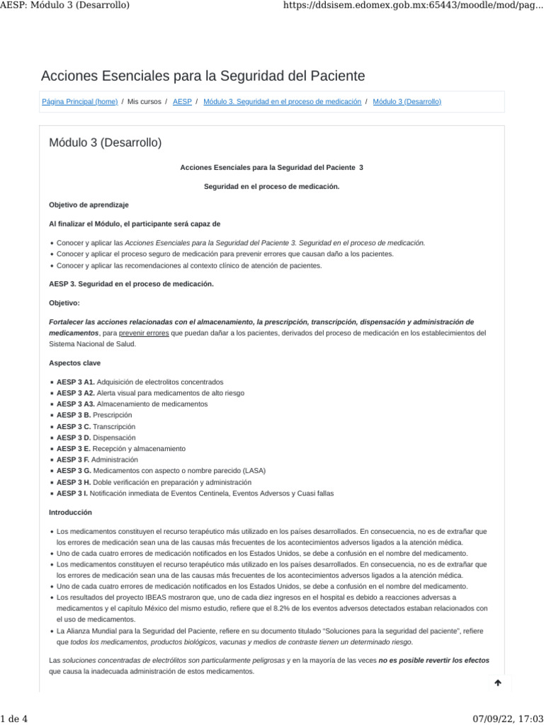 AESP Módulo 3 (Desarrollo) | PDF | Medicamentos con receta | Prescripción médica